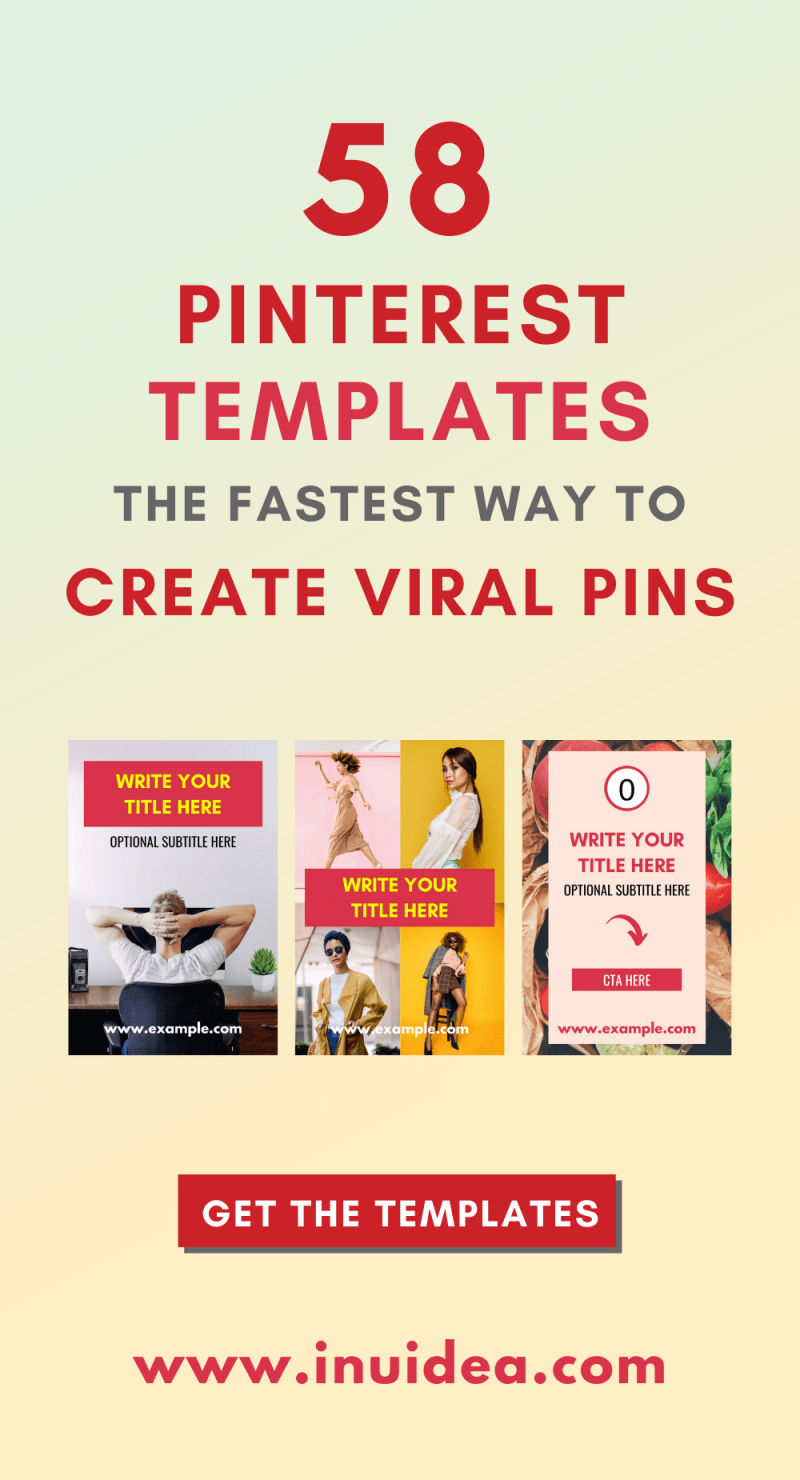 Pinterest Templates 2.0 - 58 Viral Canva Pinterest Templates to Bring ...